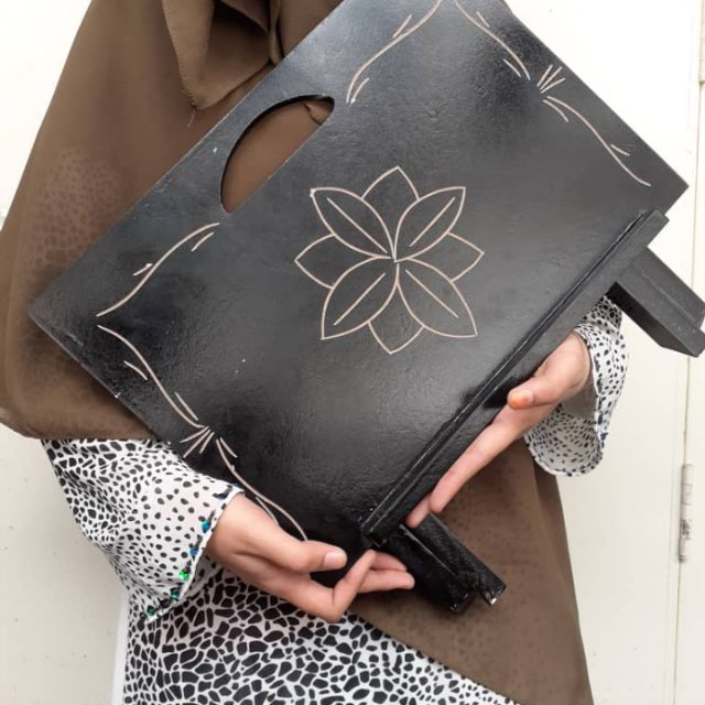 REHAL KAYU WARN HITAM CORAK UKIRAN ( LARGE ) | Shopee Malaysia