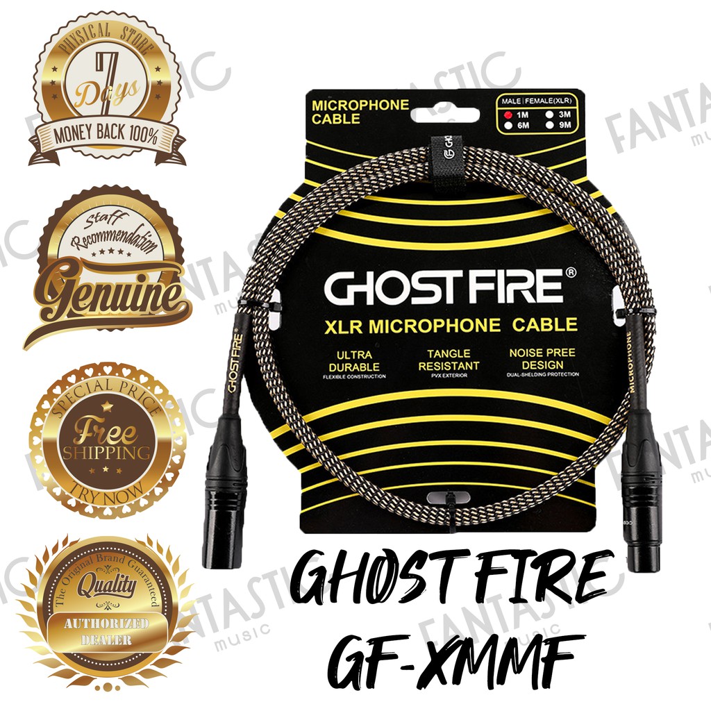 GHOST FIRE XM-MF (3FT XLR Microphone male female plug) | Shopee Malaysia