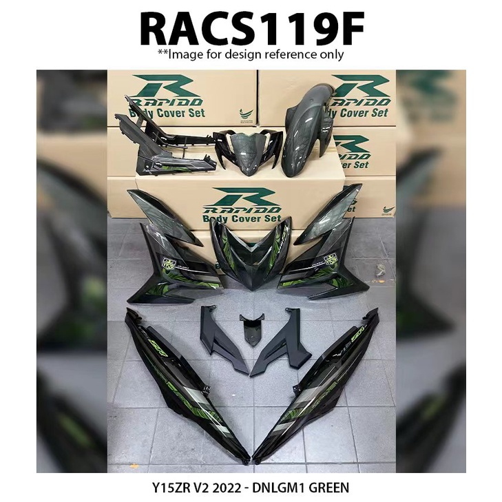 Yamaha Y15 Y15ZR V1 V2 Year 2022 Model Cover Set Sticker Tanam Rapido ...