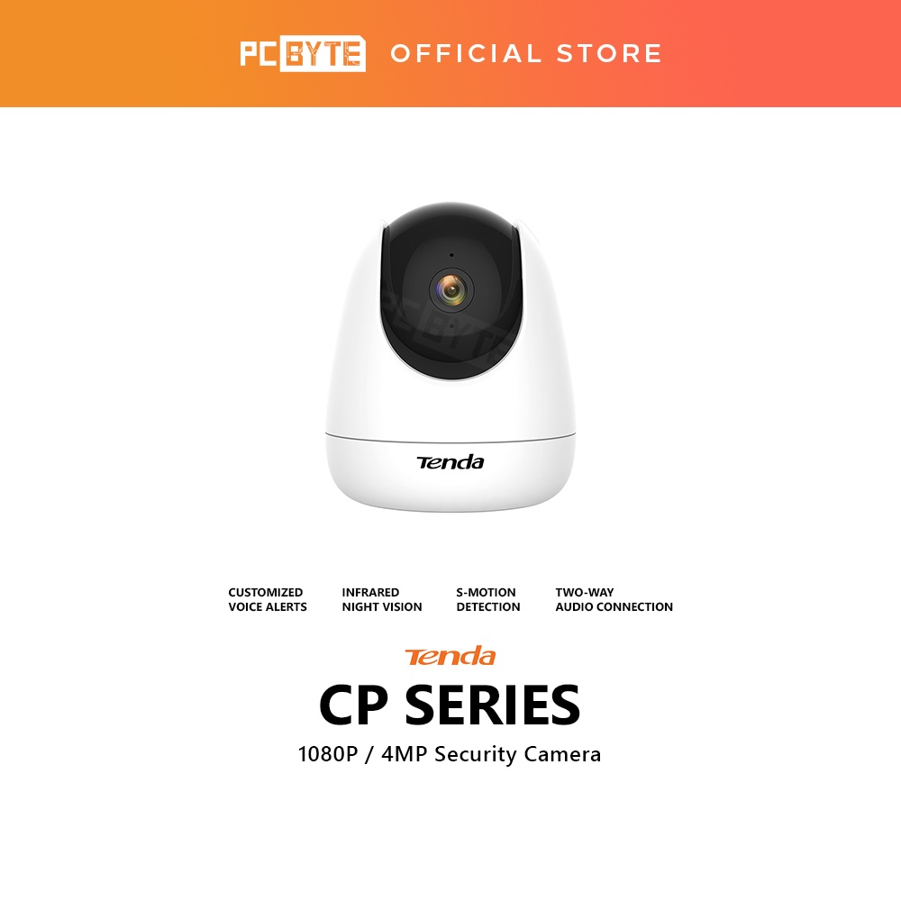 Tenda CP Series Security Pan/Tilt Camera (CP3 1080P/CP7 4MP) PCByte ...