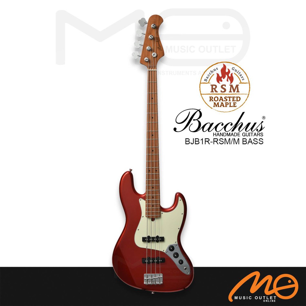 Bacchus BJB-1-RSM/M Electric Bass Guitar ( Candy Apple Red ) | Shopee ...