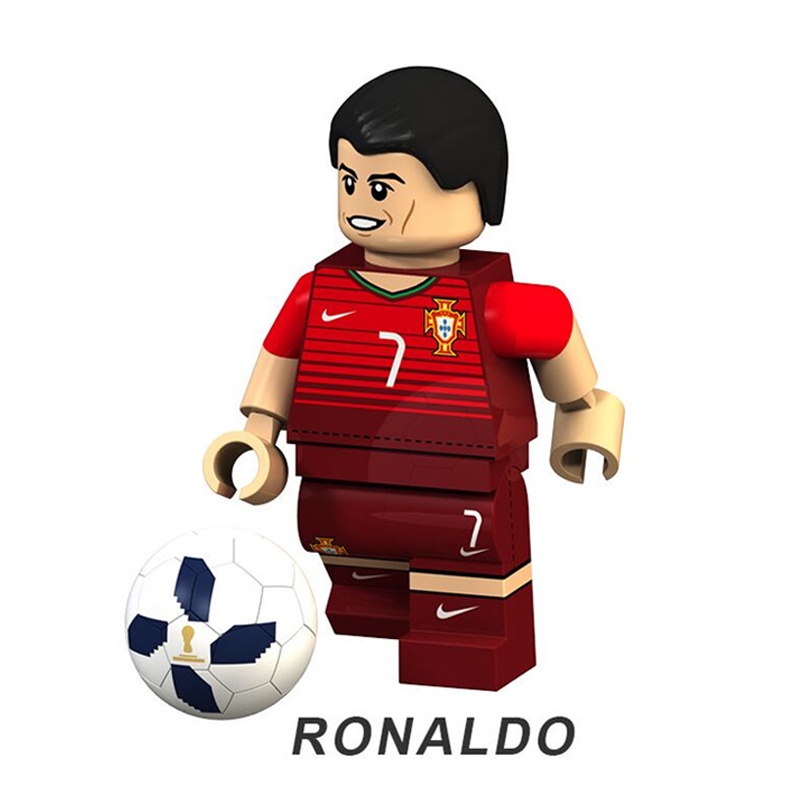 Ronaldo Portugal Minifigures Famous Athlete Football Star FI-FA ...