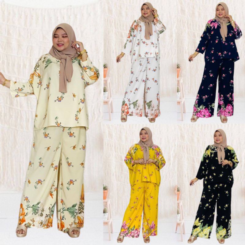 BAJU SET PLUSSIZE/BAJU SET SIZE BESAR | Shopee Malaysia