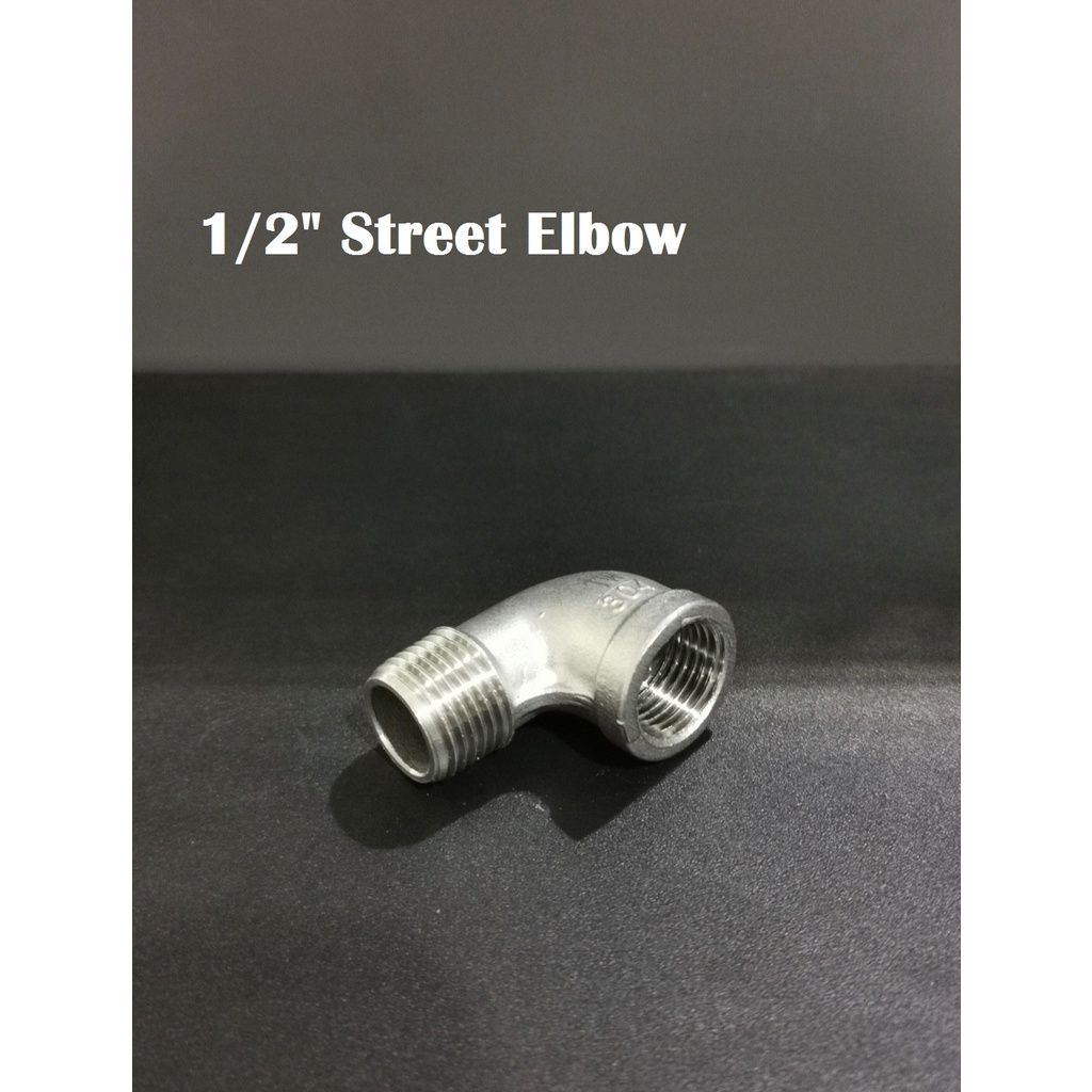 1/2" 3/4" 1" BSPT Stainless Steel SUS304 Tee Elbow Socket Nipple Bush Cap Plug Union Lock Nut ...