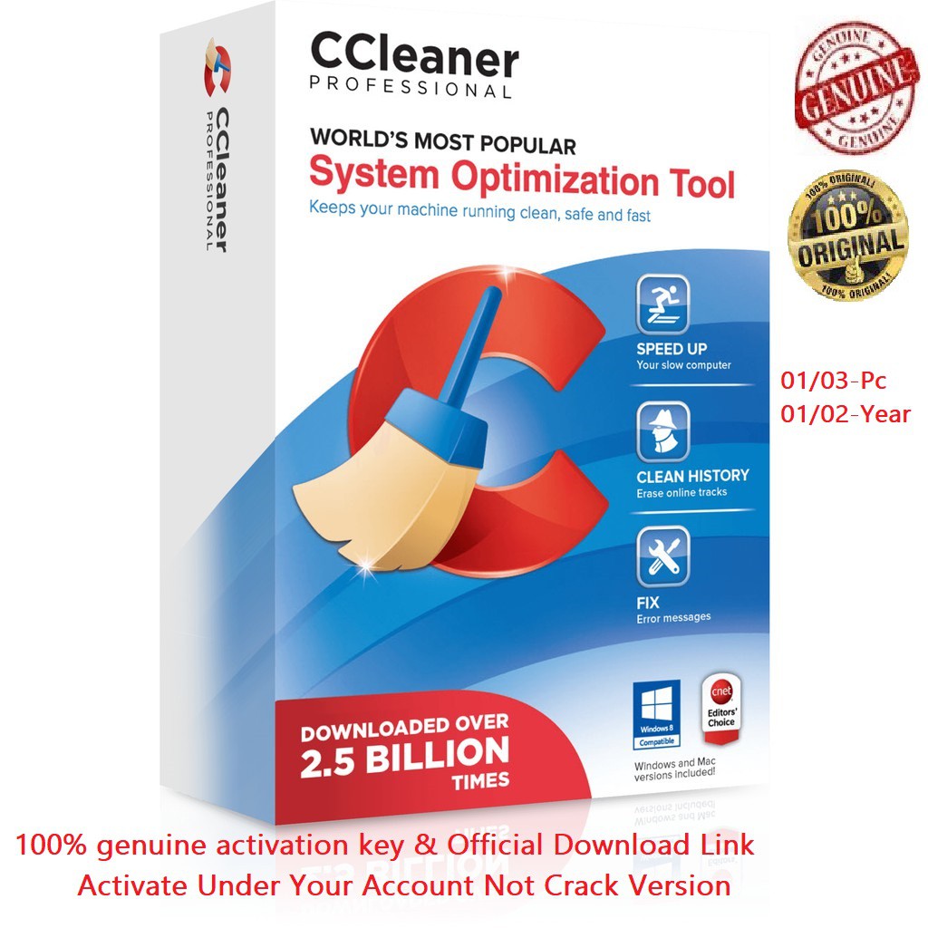 [Original] CCleaner Professional Latest Version For (Windows/Mac) -1/3 ...