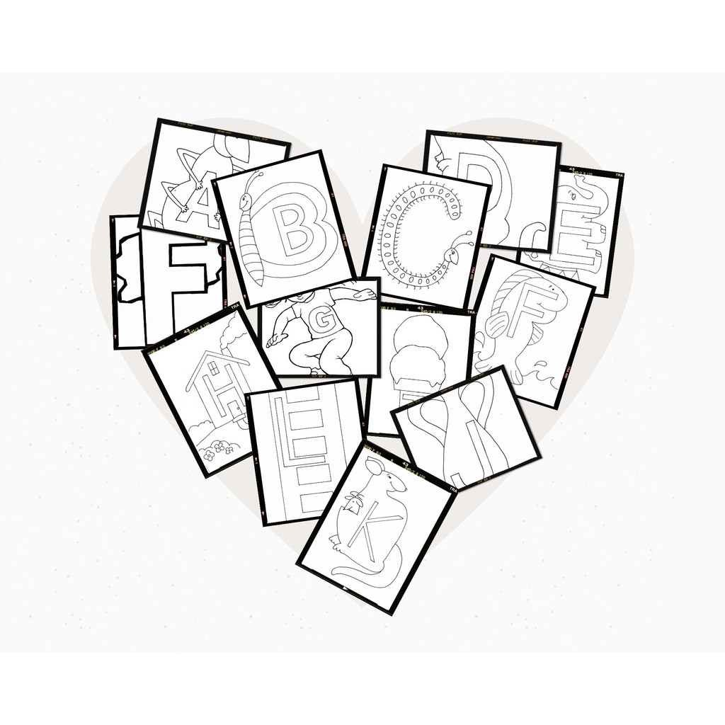 [PDF] 26 pages of Alphabet A-Z with objects printable PDF Colouring ...