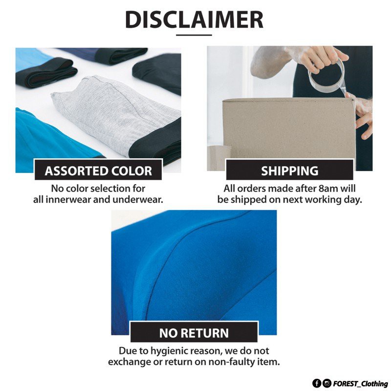 Forest Underwear 100% Cotton Printed Knit Boxers ( 2 Pieces ) Assorted ...