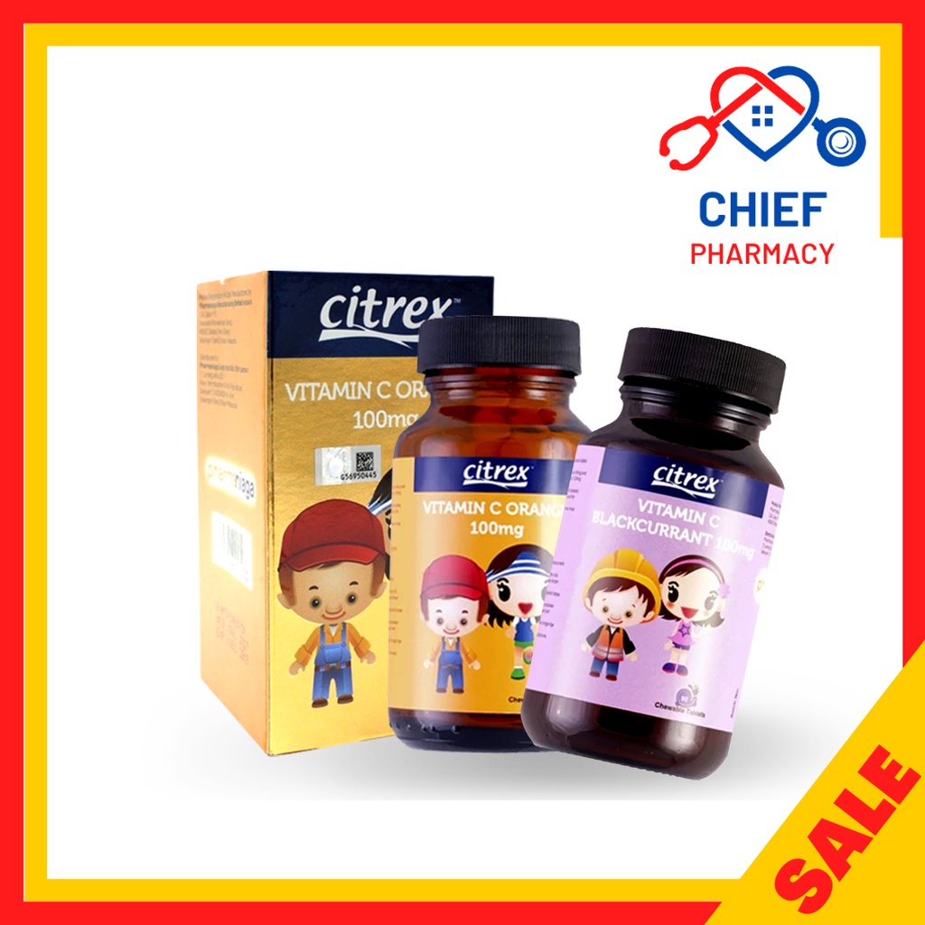 CITREX VITAMIN C 100MG / 1000MG CHEWABLE TABLETS | Shopee Malaysia