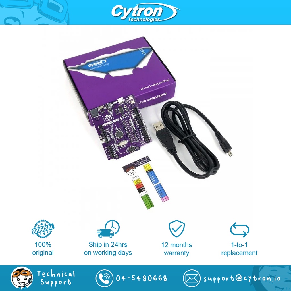 Cytron Maker Uno Plus Suitable For Fyp Built In Leds Buttons Buzzer