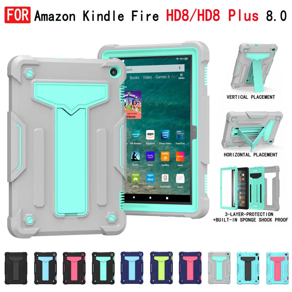 Amazon Kindle Fire HD8 2020 / HD 8 Plus 2020 8.0 inch PC+Silicone ...
