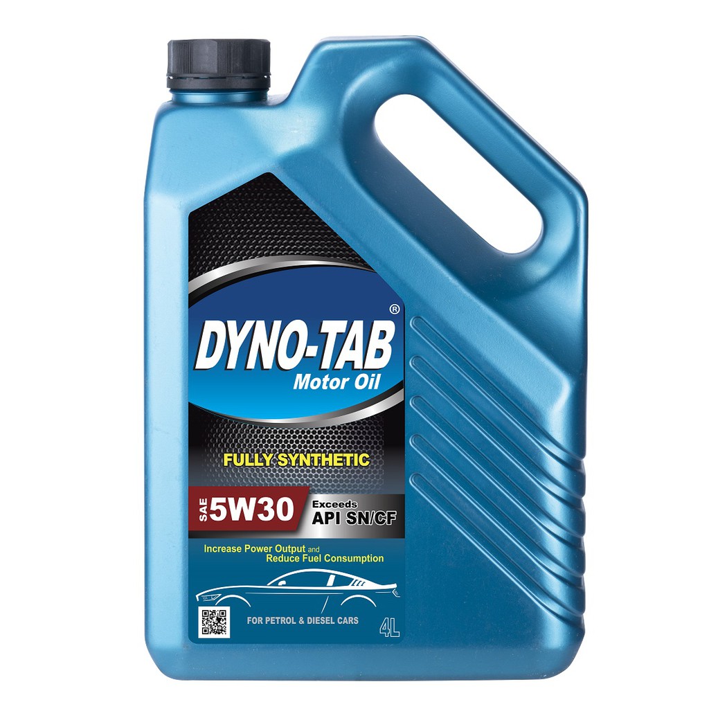 DYNO TAB 5W30 SN/CF Fully Synthetic Engine Oil 4Liter | Shopee Malaysia