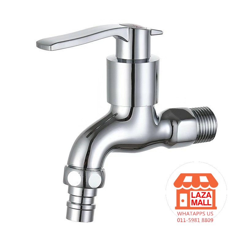 Stainless Steel sus304 Wall bib faucet 1 Way Water Tap Sinki Bathroom ...