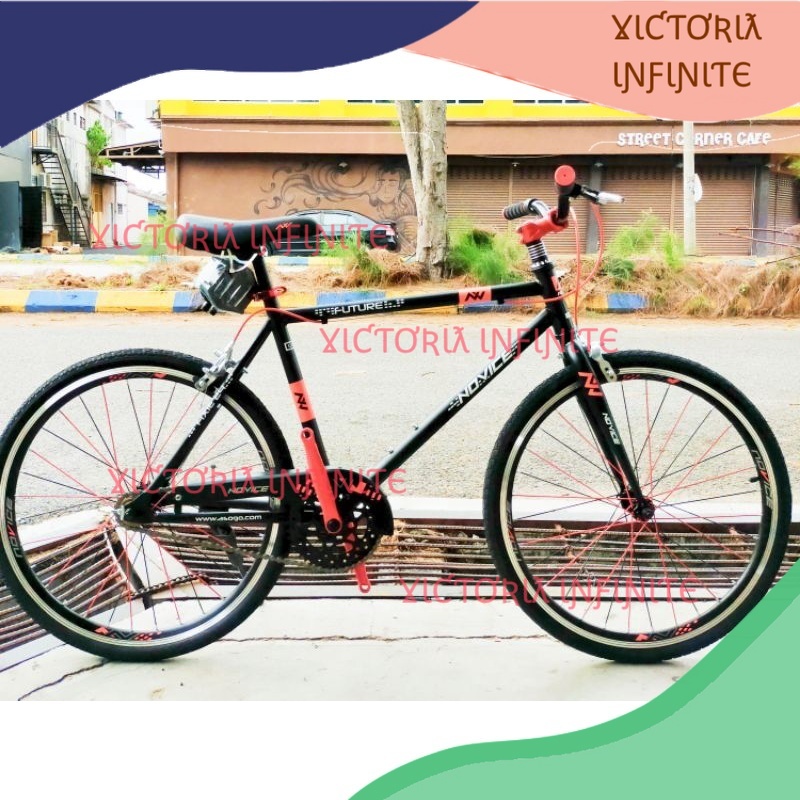 24" Basikal Fixie Bike - NOVICE 24" Pixie Sesuai Untuk 9-15 Tahun ...