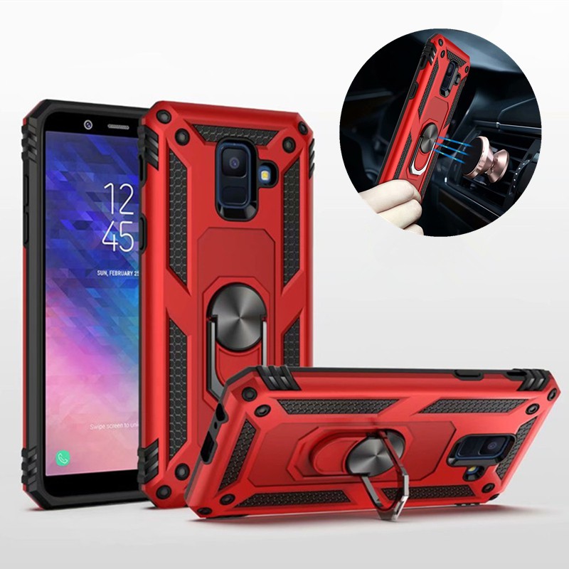 Samsung Galaxy J4 J6 Plus J8 2018 J7 Prime Shockproof Armor Magnet
