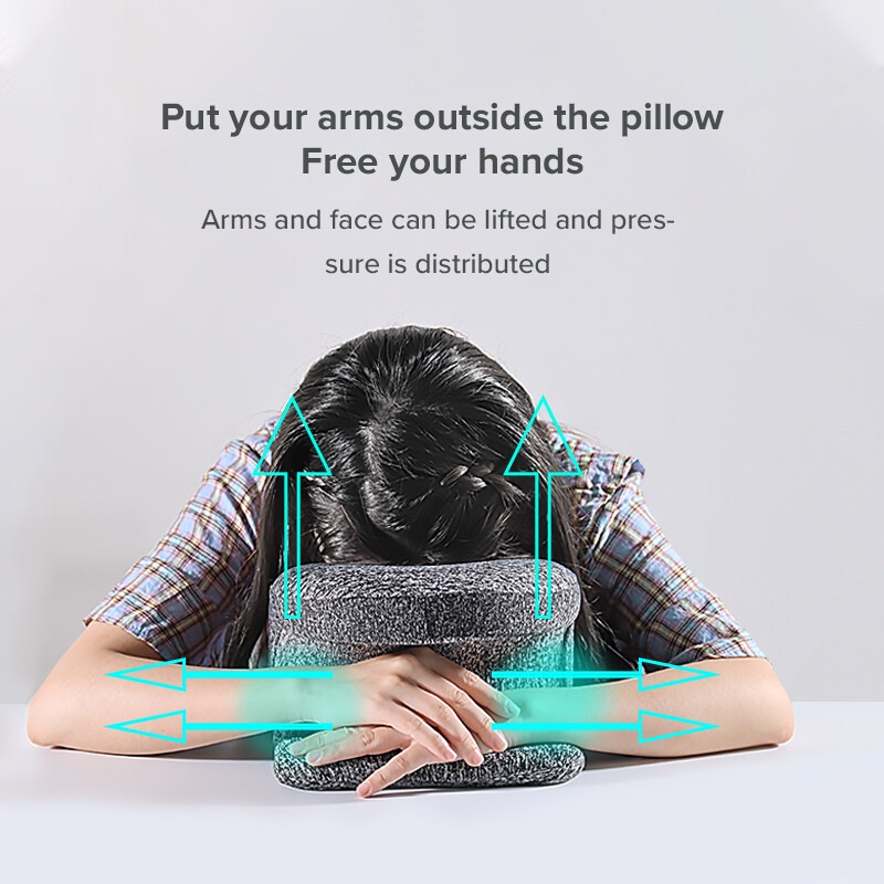 DANSUNREVE small Sleep Pillow Bantal Tidur 办公室午睡枕 记忆枕 保护脊椎 Nap Donut ...