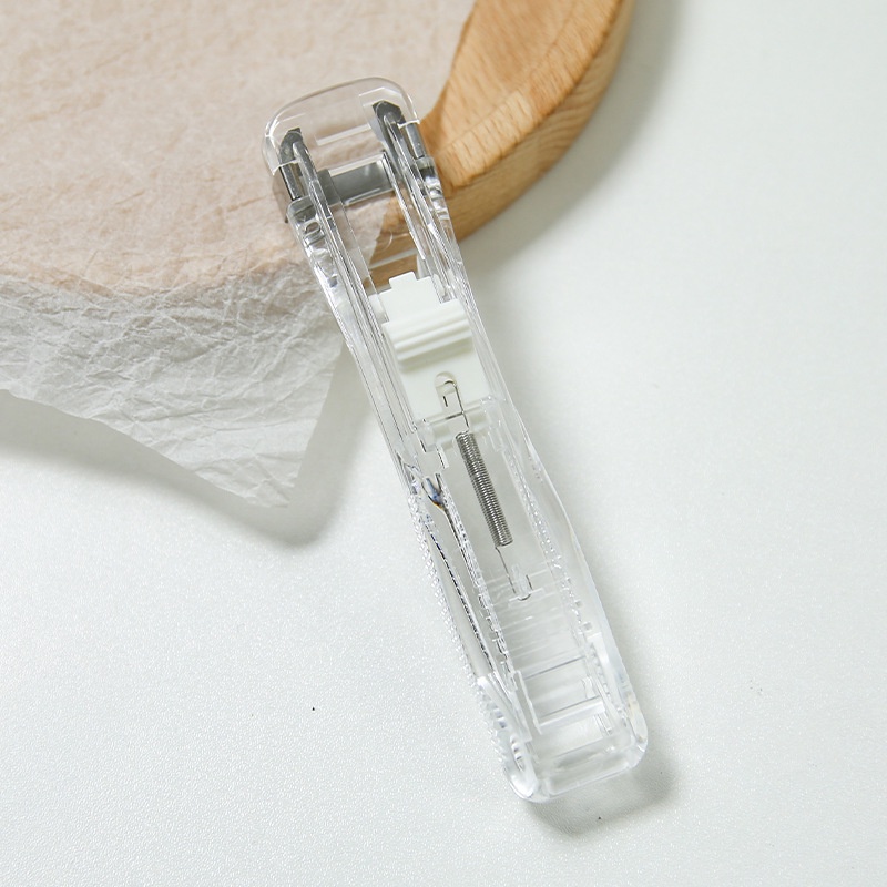 Khinsun Hand Paper Clipper With Refills Metal Stapler Paper Clips For ...