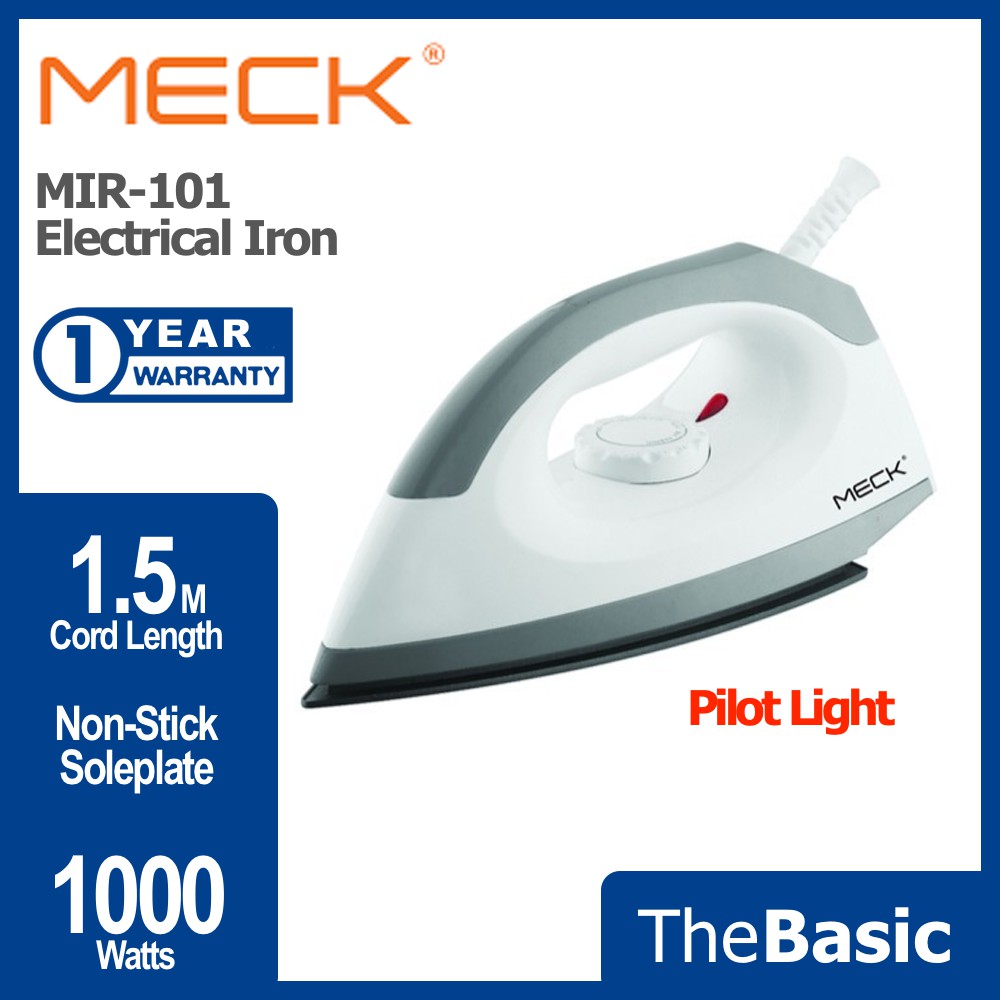 MILUX/CORNELL 1000w Non-Stick Soleplate Iron Seterika Elektrik ( MIR ...
