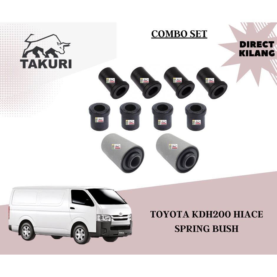 Toyota hilux vigo kun25 kun26 / kdh200 hiace leaf spring bushing set ...