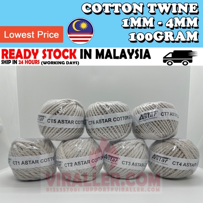Cotton Twine Parcel String Tali Pos Tali Parcel Role of Parcel | Shopee ...