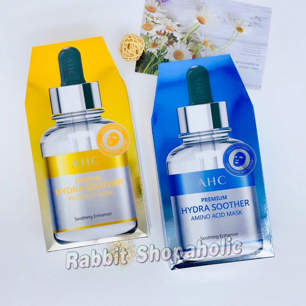 AHC Premium Hydra Soother Propolis | Amino Acid Mask (5 sheets ...