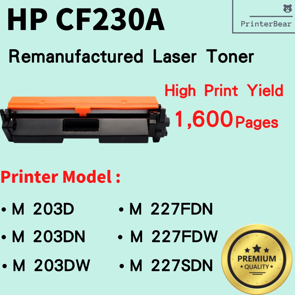 HP CF230A Remanufactured Laser Toner Cartridge | Shopee Malaysia