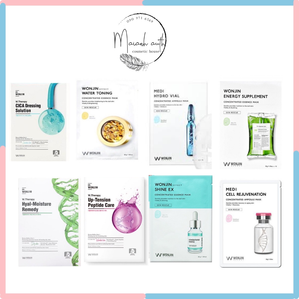 Wonjin mask 1 box mixed 10 pieces - 15 pieces Korean DRWonjin skin ...