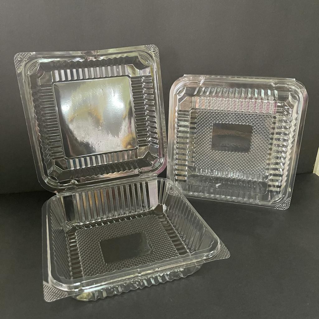 OPS-C45 BENXON FOOD TRAY WITH LOCK (50PCS) BAKERY DISPOSABLE PLASTIC ...