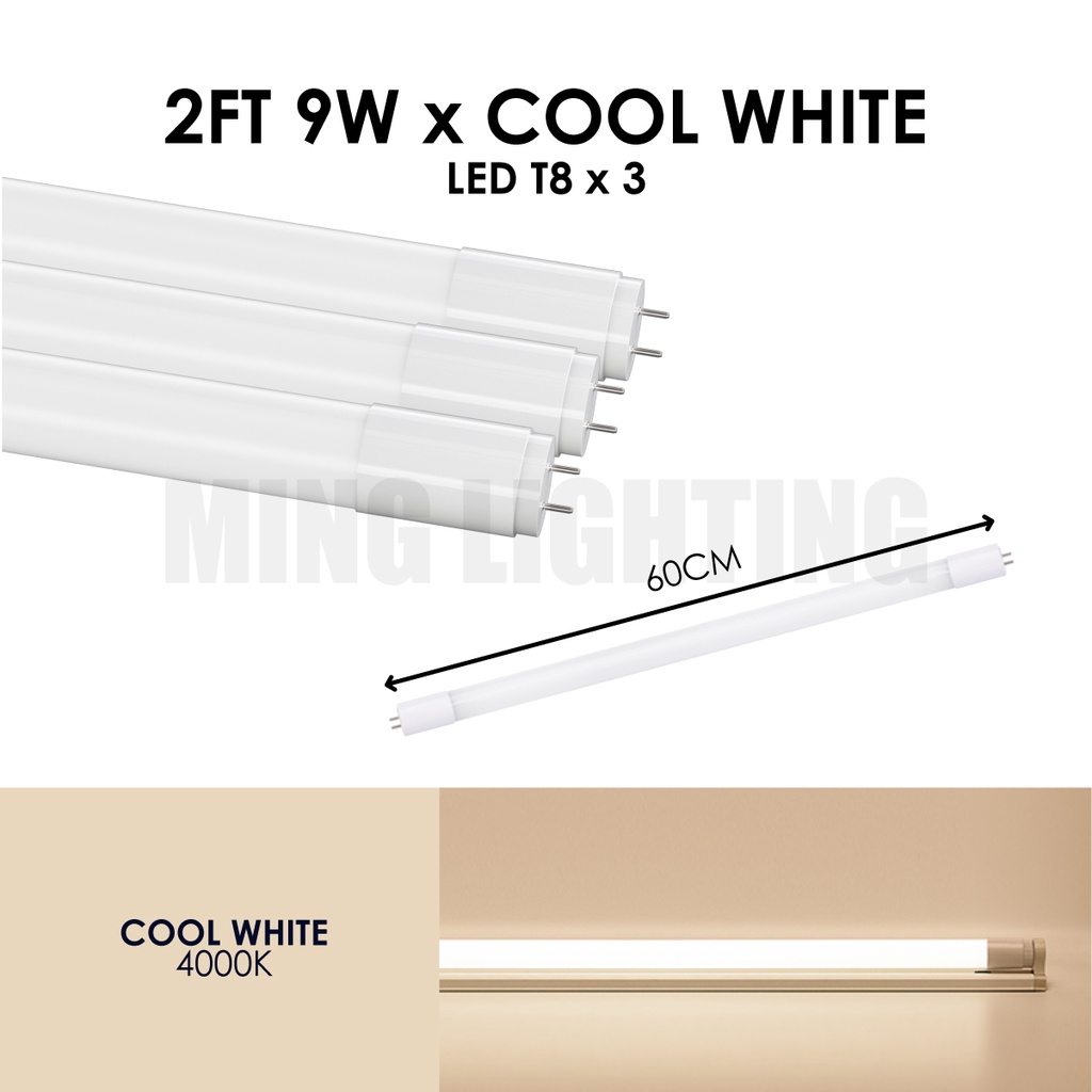 Linear Pendant Lamp Light LED Office Light T8 Casing Kalimantang 2FT 4FT Tube Ceiling Lighting ...