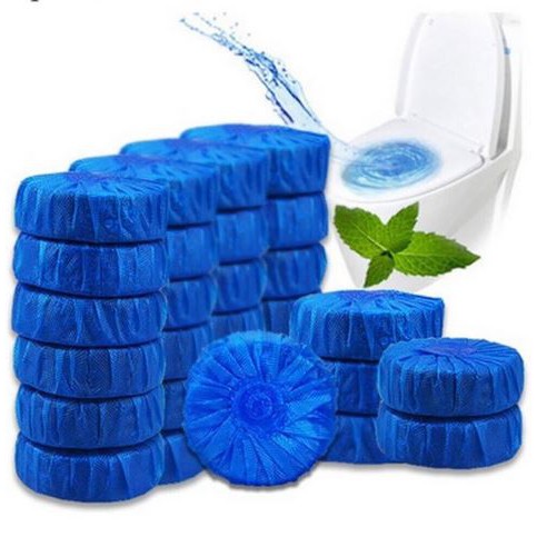 Toilet Bowl Tank Automatic Cleaner Blue Cube Kill Bacteria Germs Tablet ...