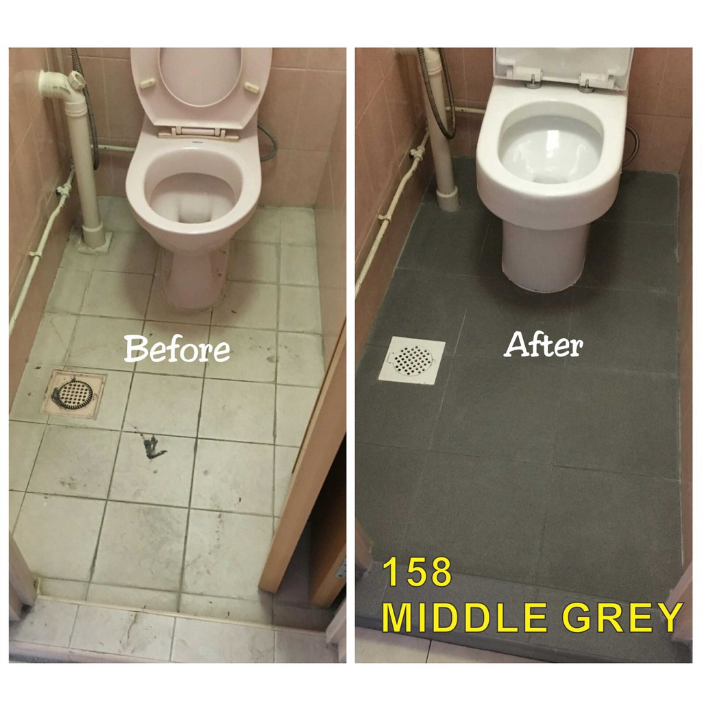 158 middle grey FULL SET Epoxy Floor Coating [ FREE Painting Tool Set ...