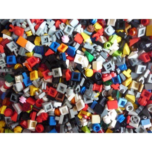 LEGO Genuine Parts - 1x1 Round/ Square Plate - Random X 100++ Pcs ...