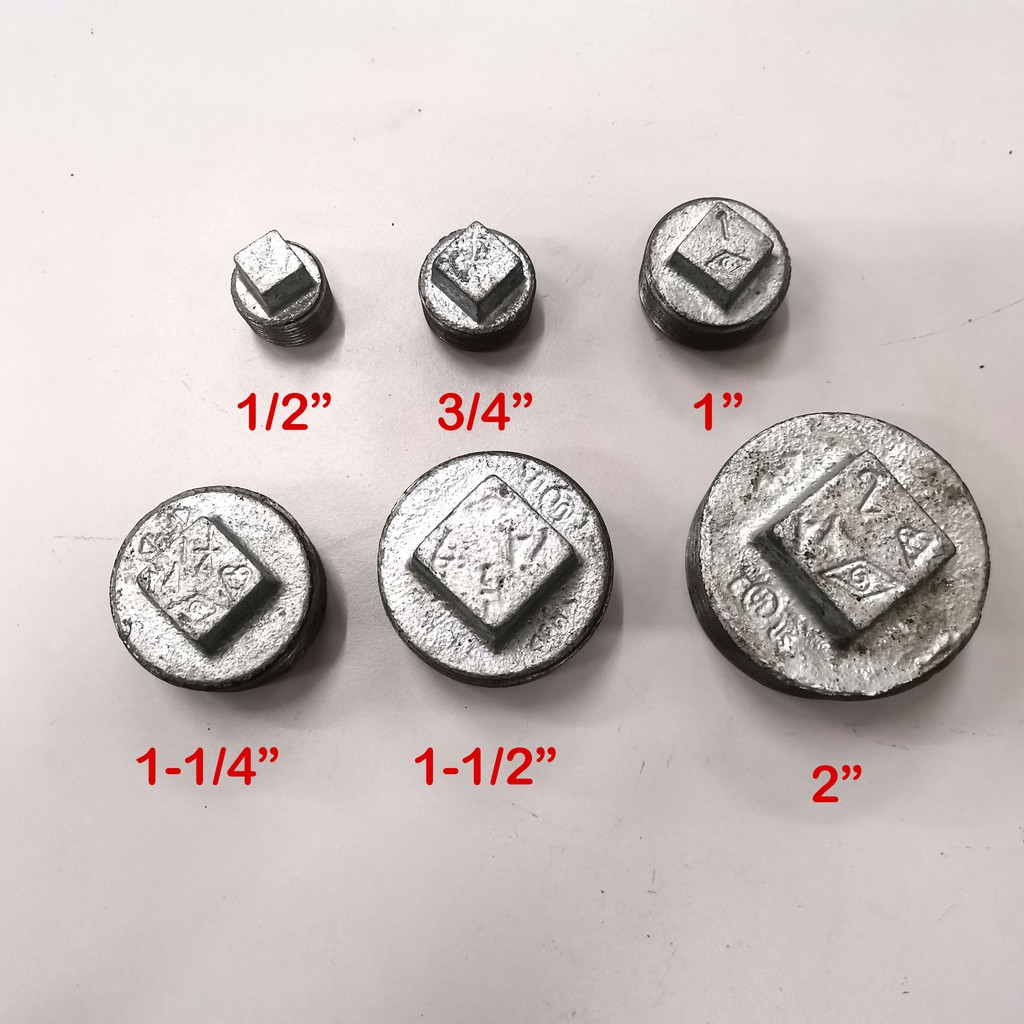 [READY STOCKS] 1/2" - 2" GI PLUG / GALVANISED IRON PLUG PIPE / GI ...