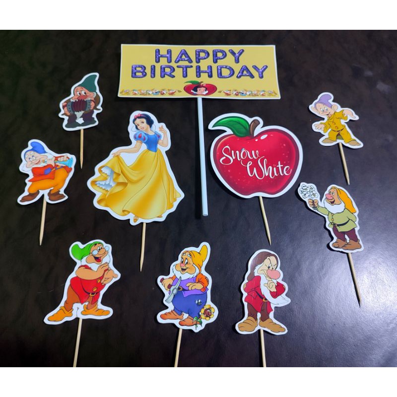 Snow White Cake Topper 10pcs | Shopee Malaysia