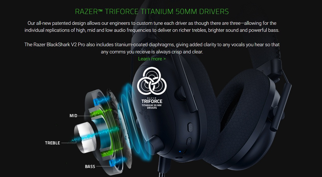 Razer BlackShark V2 X /V2 /V2 Pro Gaming Headset Light Weight design ...