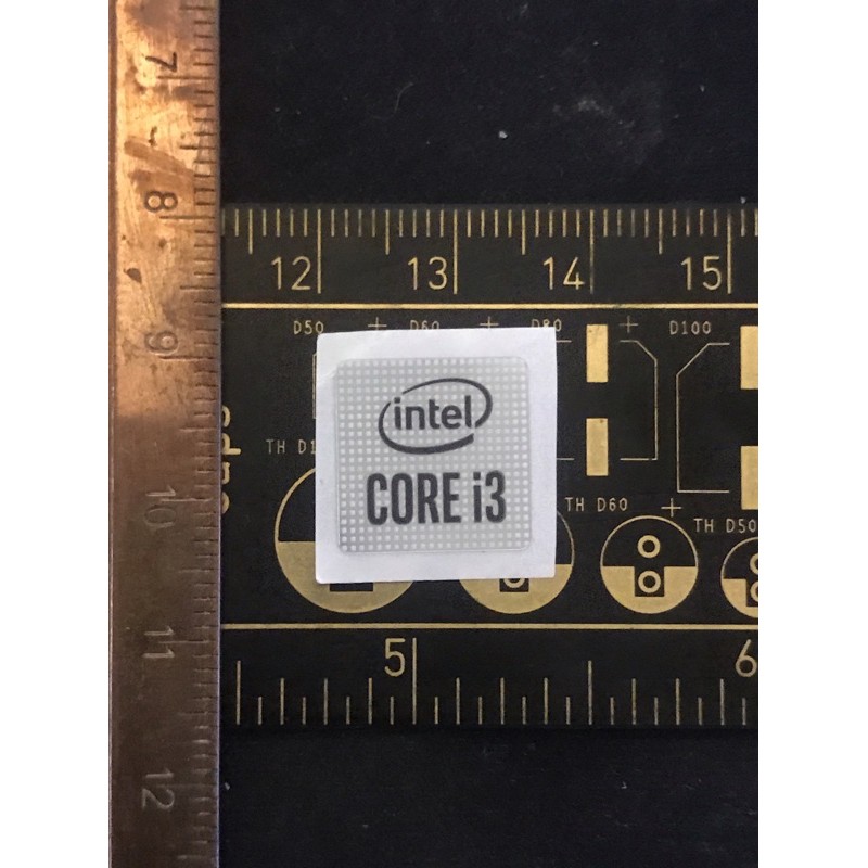 Sticker logo Sticker intel Core i3 10th gen 2020 ori Small Size ...