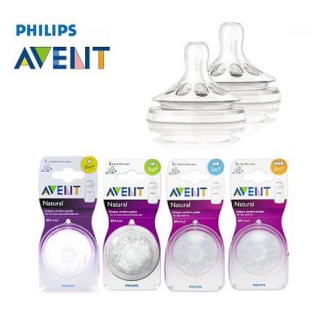 Philips Avent Teats Natural 1pack 2pcs Old Design Shopee Malaysia