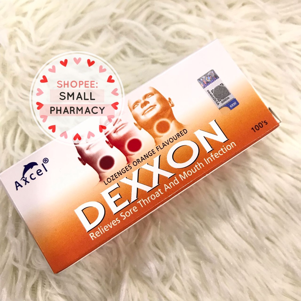 Axcel Dexxon Lozenges Orange Flavoured - 10s /100s Same as Dequadin ...