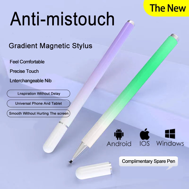 New Color Universal Stylus 2 in 1 Compatible iOS Android Magnetic Pen ...
