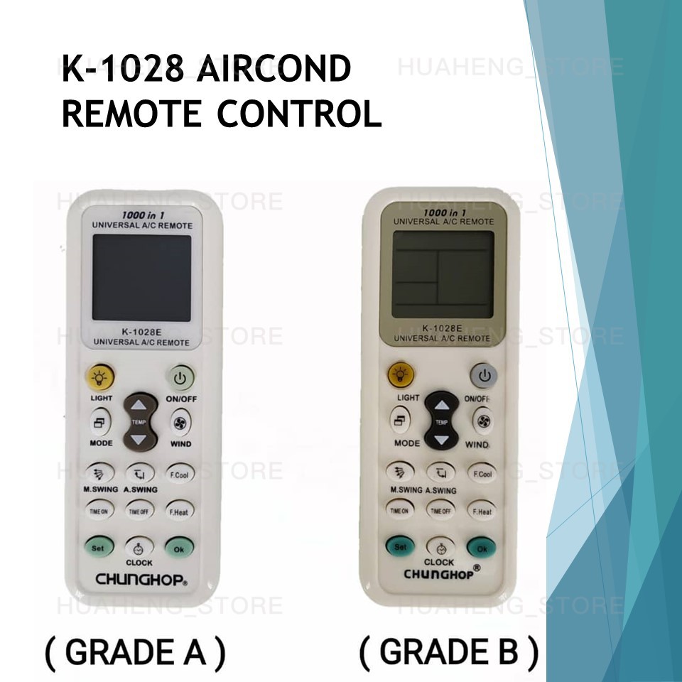 K 1028e Multi Aircond Remote Control 1000331 5389 Shopee Malaysia