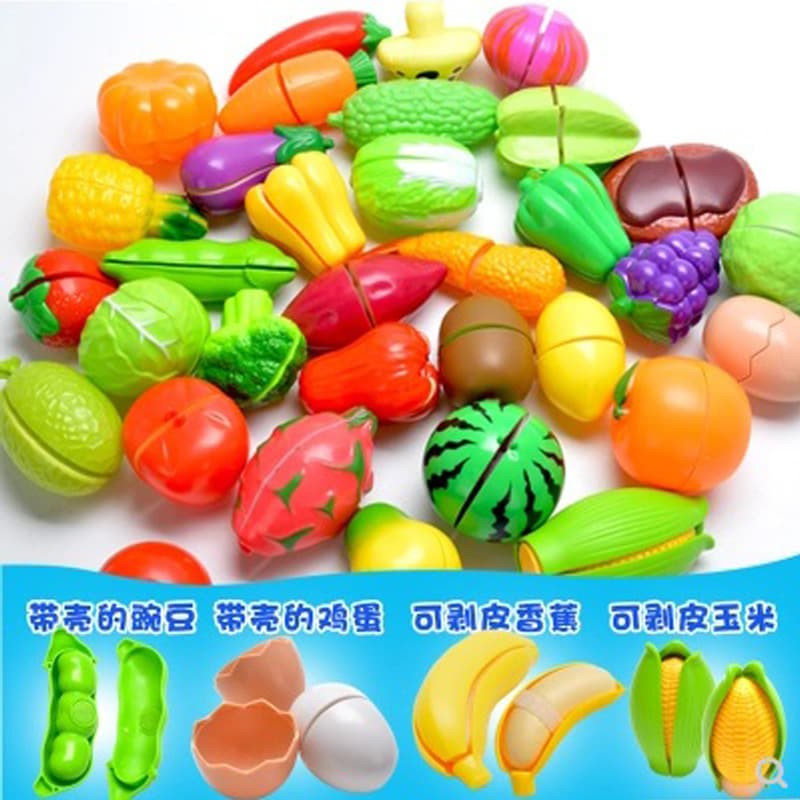 Kid cut peeling fruit vegetable toy children set pretend play | Shopee ...
