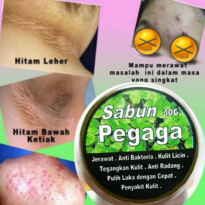 Sabun Pegaga 40g/ Anti Kuman/ Anti Bakteria/ Keradangan/ Pudar Parut ...