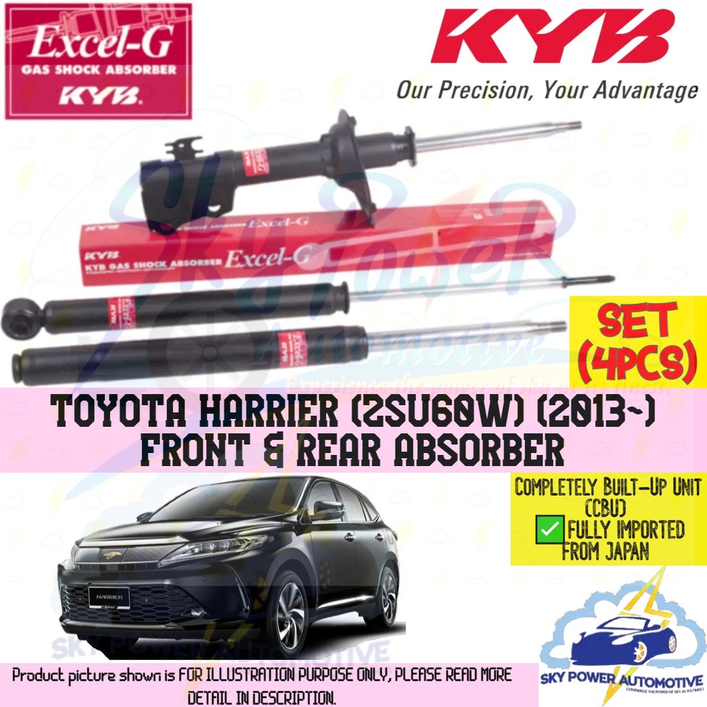 TOYOTA HARRIER ZSU60 ZSU60W (2013~) KAYABA KYB JAPAN EXCEL G GAS SHOCK ...