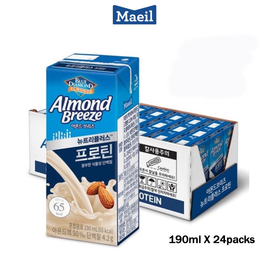 Maeil Almond Breeze Protein 190ml X 24packs Vegetable Protein | Shopee Malaysia