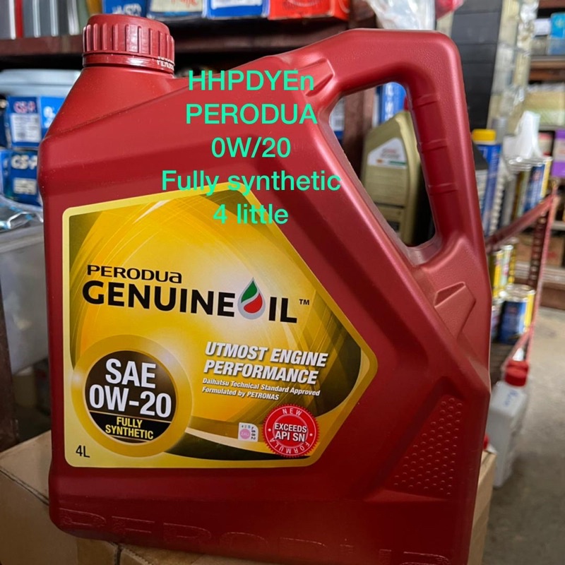 HHPD PERODUA ENGINE OIL 0W/20 (Ready Stock ) | Shopee Malaysia