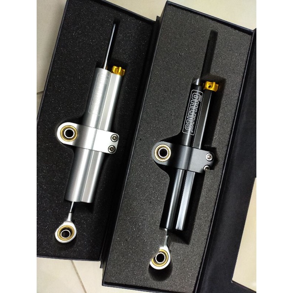 Ohlins Damper Steering Stabilizer Motorcycle Universal CNC Damper Black ...