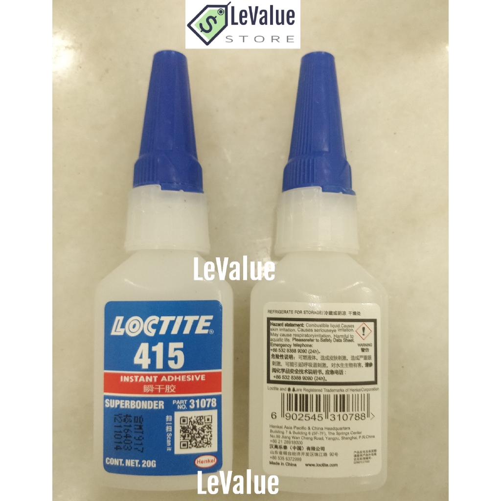 LOCTITE 415 SUPER GLUE INSTANT ADHESIVE 20G With QR Code - 31078 ...