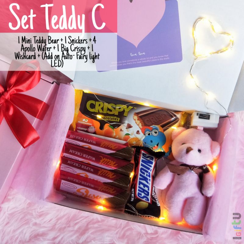 🎀🎁 [Teddy C] Gift Set Chocolate Murah Hot Free Gift Box 🔥🔥 | Shopee ...