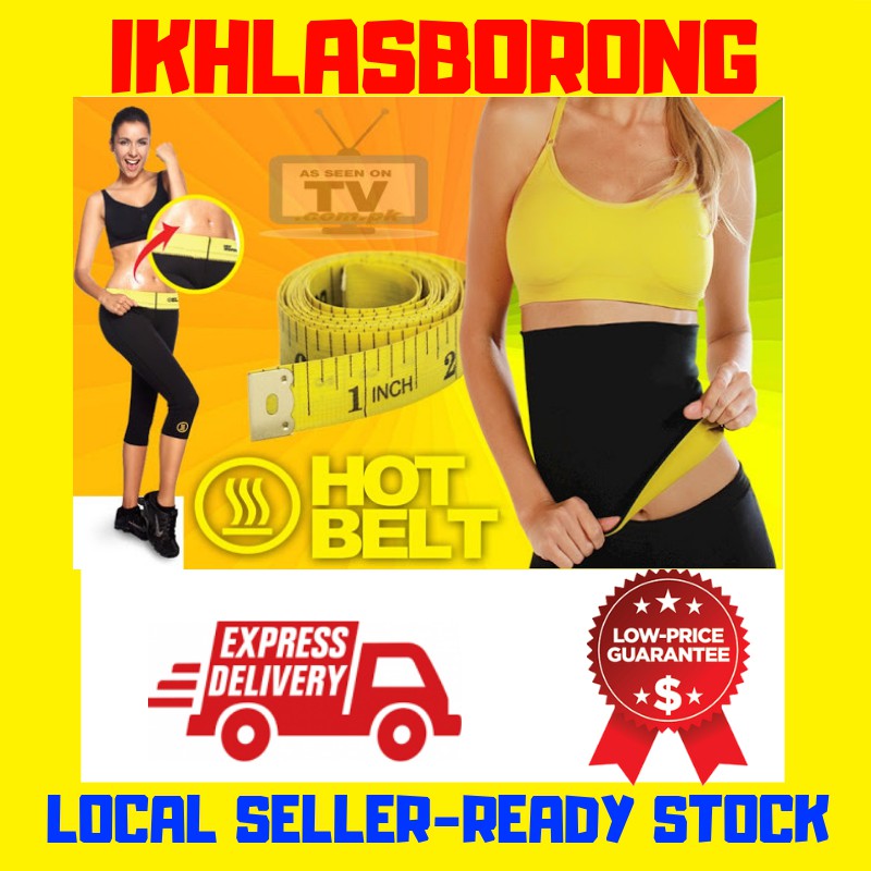 HOT SHAPERS Body Shaper Waist Band Slimming Belt Ultra Sweat Neoprene ...