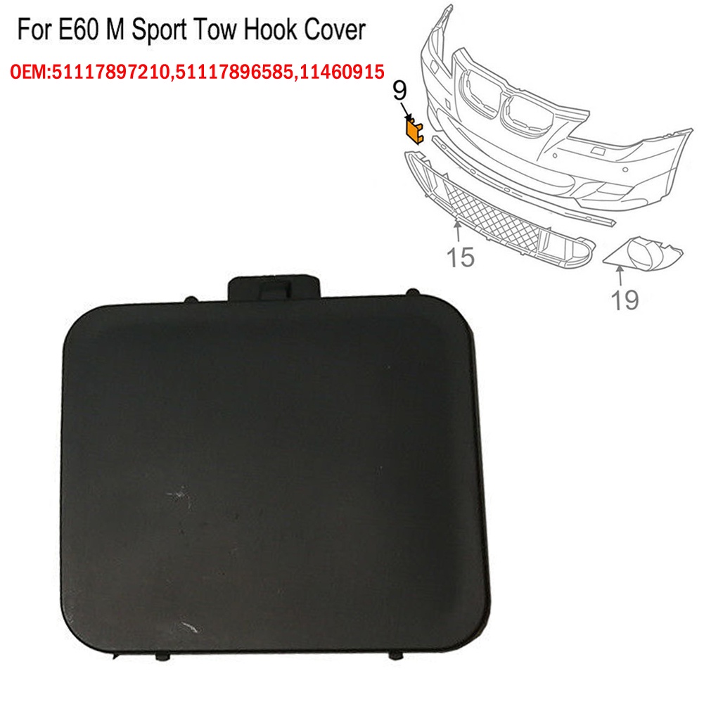 For BMW E60 M Sport Trim - Front Bumper Tow Hook Cover Cap OE ...