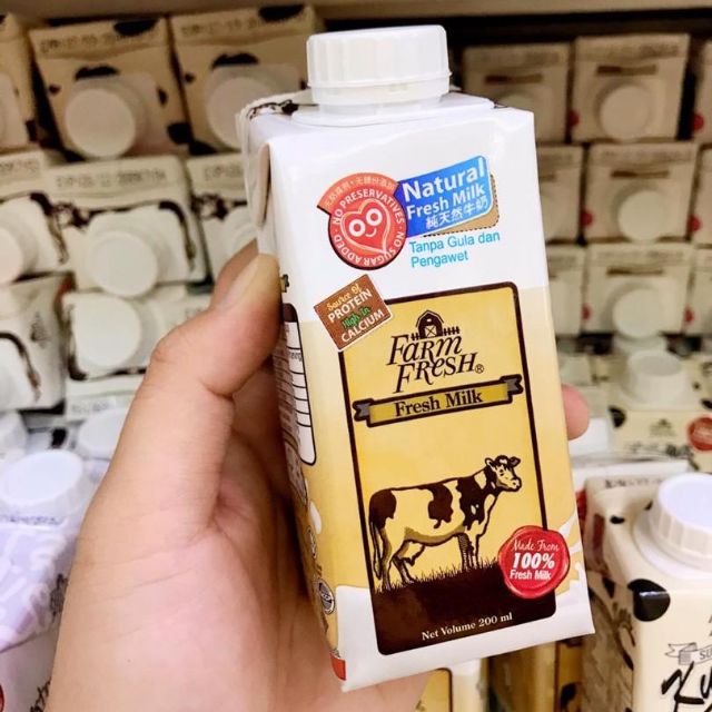 Farm Fresh Fresh Milk 200ml | Shopee Malaysia